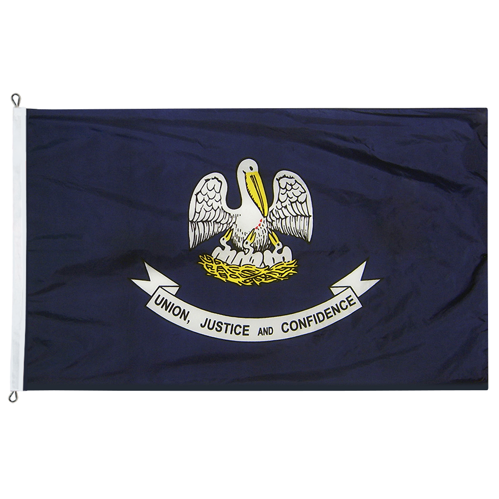 Louisiana Nylon With Rope And Thimble Collins Flags