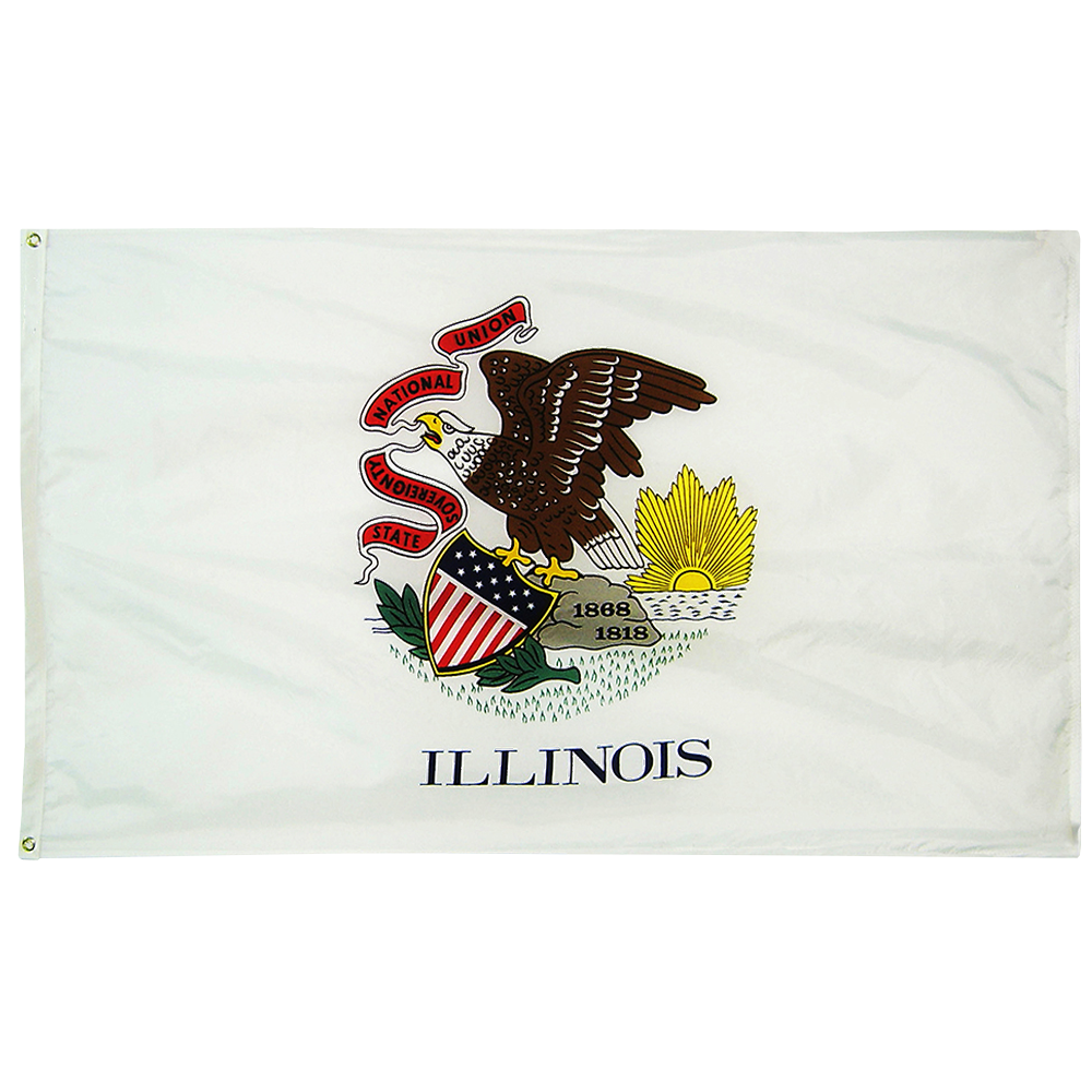 Illinois State Flag Poly – Collins Flags