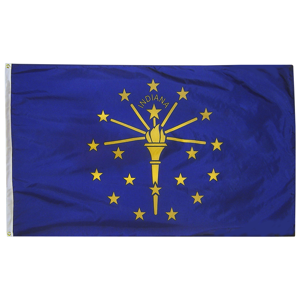 Indiana State Flag Nylon – Collins Flags