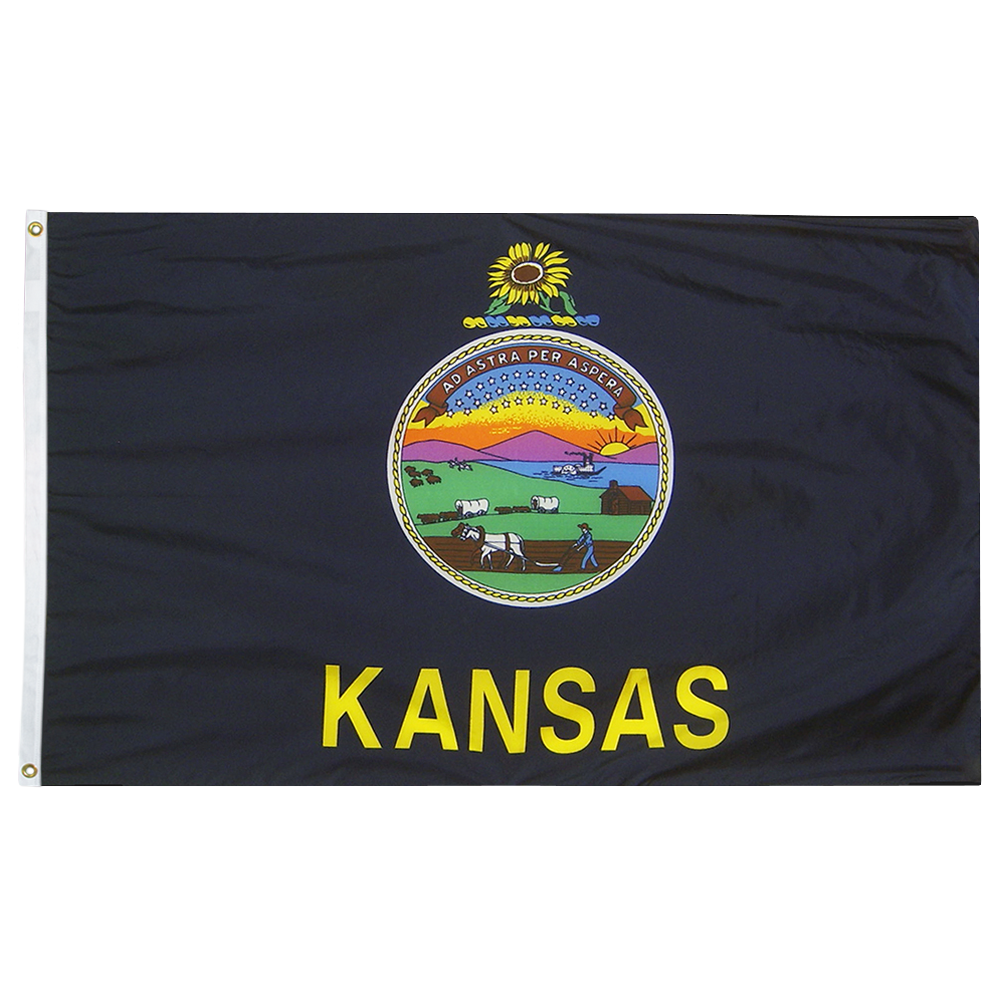 Kansas State Flag Poly – Collins Flags