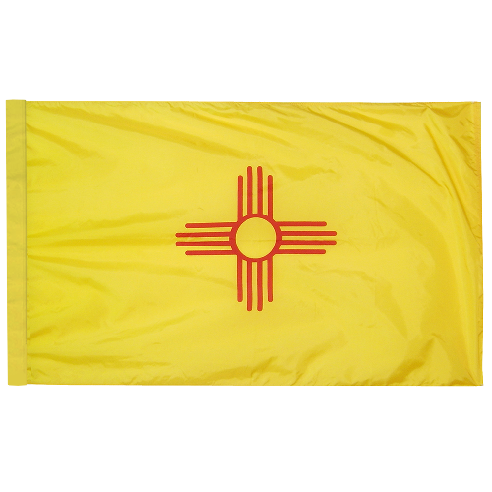 4'x6' Nylon New Mexico Flag with Pole Hem | Collins Flags
