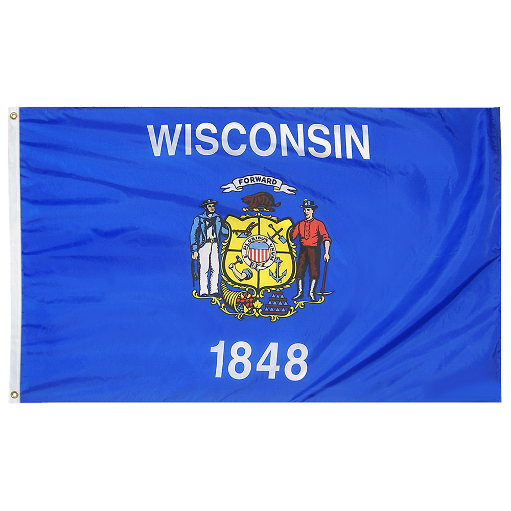 Wisconsin State Flag Nylon – Collins Flags