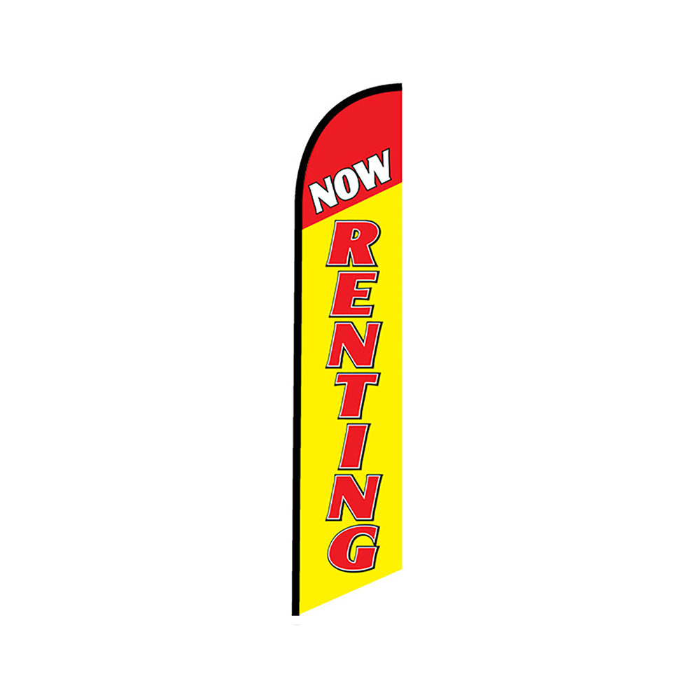 Now Renting Knit Poly Banner – Collins Flags